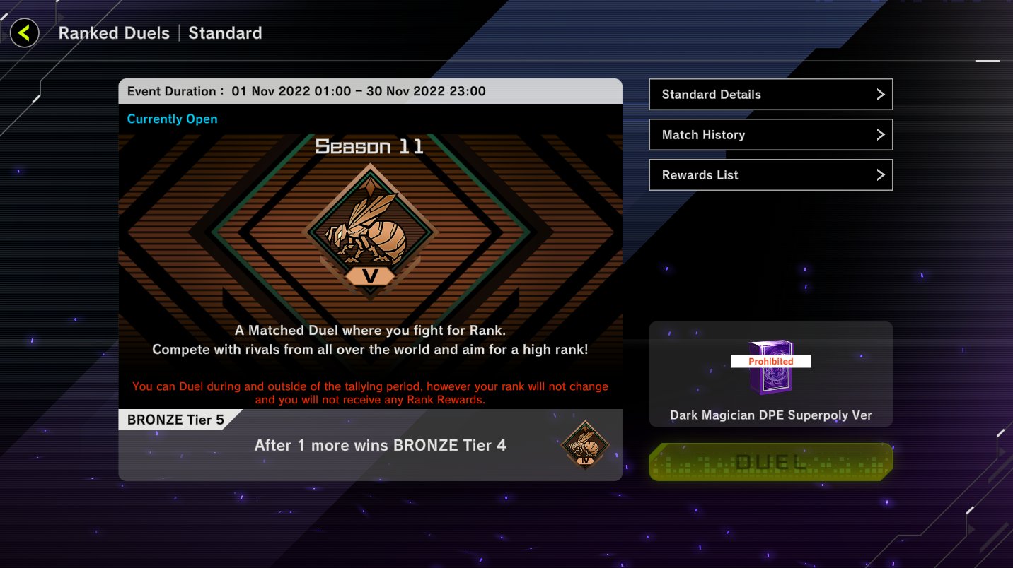 Yu-Gi-Oh! Master Duel Guide on Twitter: "Ranked Duels Season 11 is now Live! Changes Made ...
