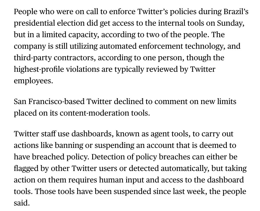 Richard Hanania on Twitter: "Elon Musk has put the censorship team in Twitter jail, limiting ...