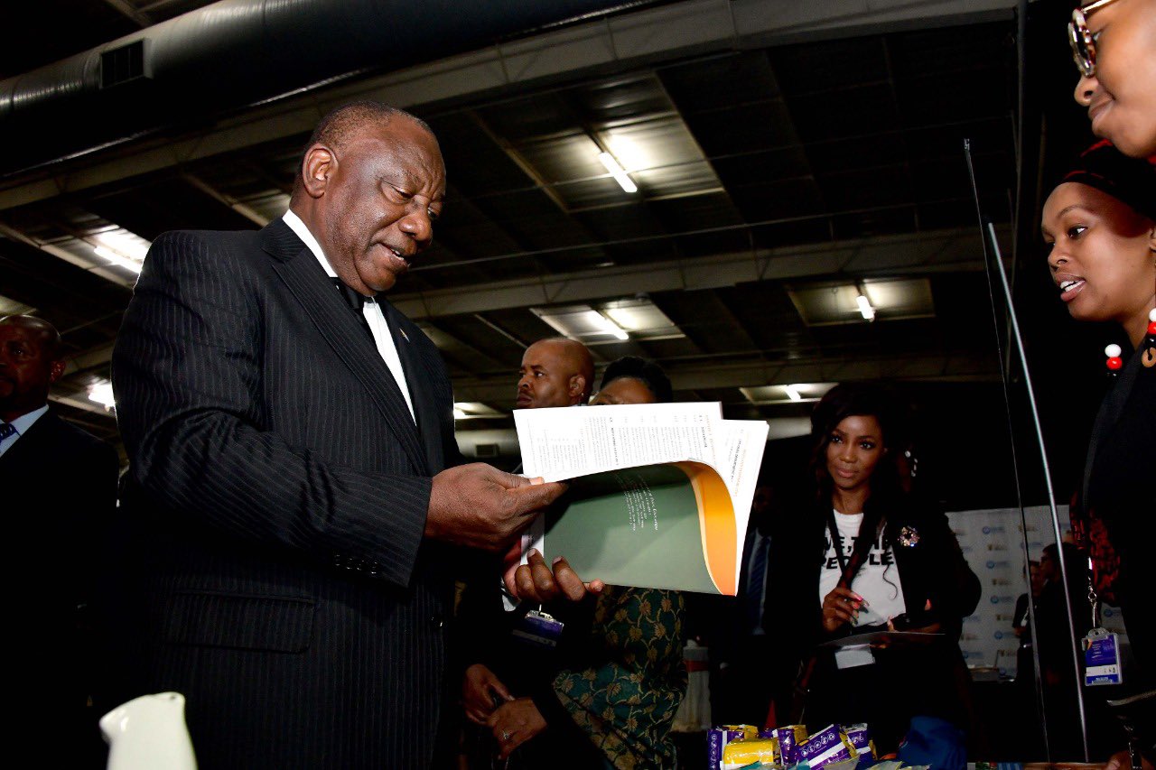 @SAgovnews on Twitter: "[IN PICTURES] President @CyrilRamaphosa walking-about exhibitions ...