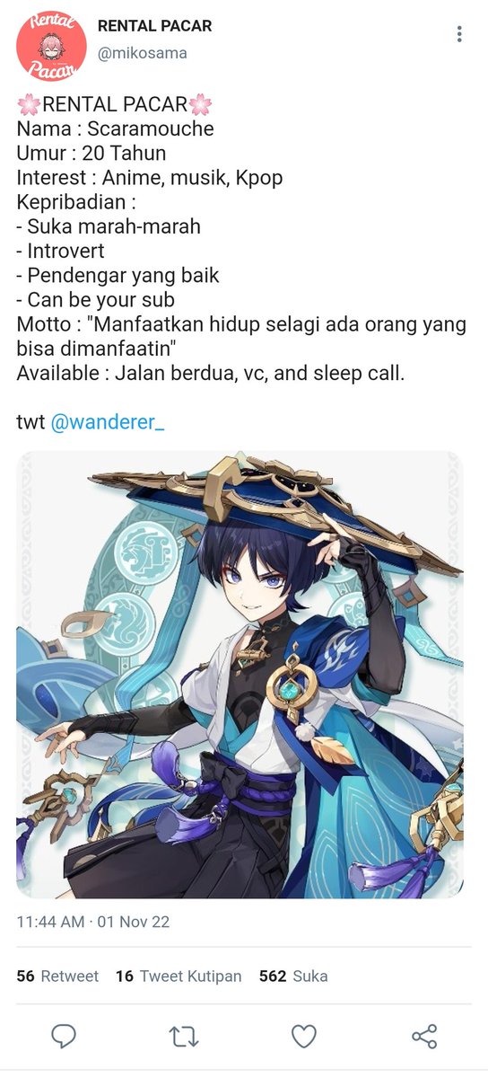 ON 📩 | BACA RULES DI LIKES on Twitter: "AU! Cw // bxb kazuscara ceritanya rental pacar🙏"