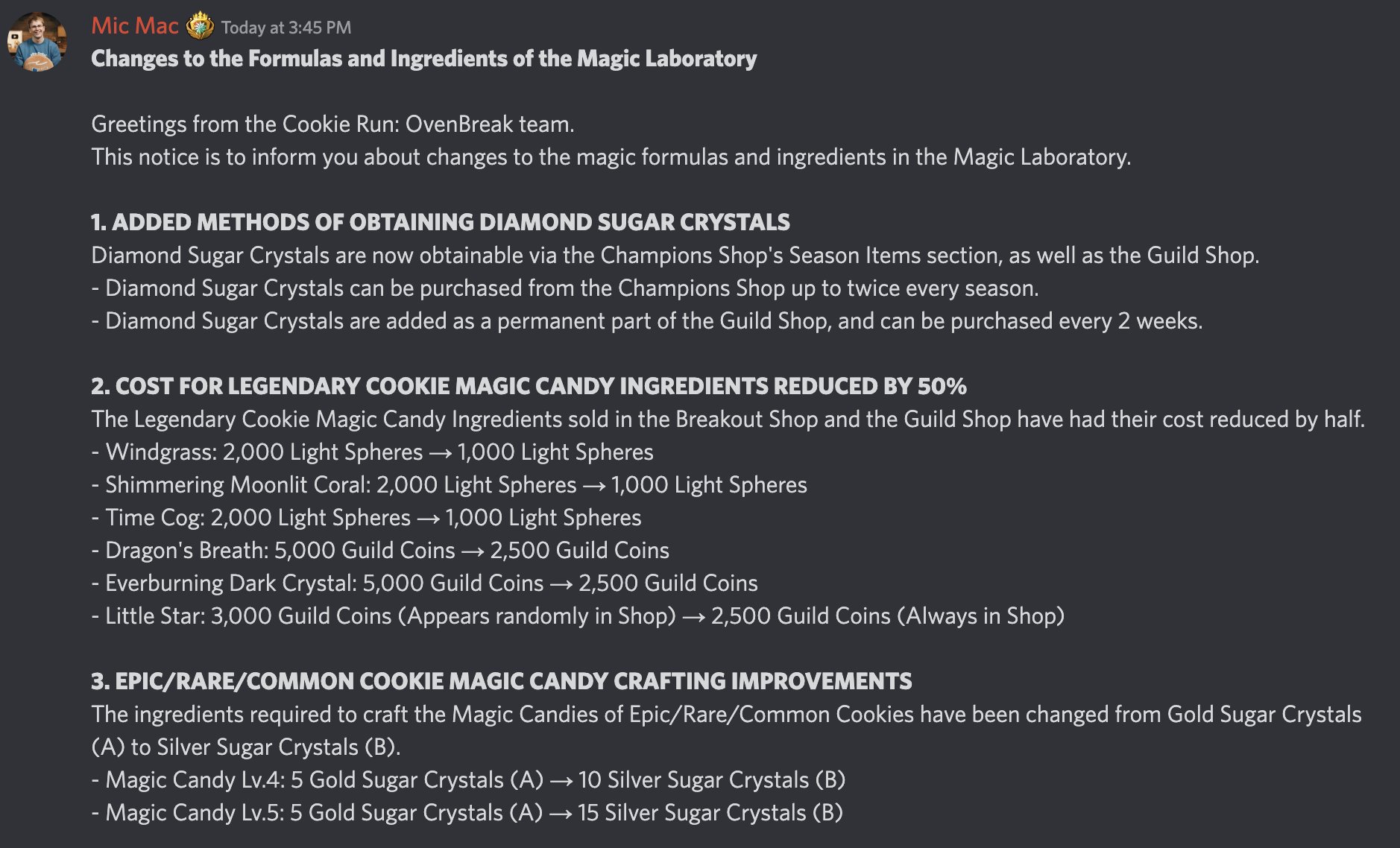 CookieRun on Twitter: "Greetings from the Cookie Run: OvenBreak team. This notice is to inform ...