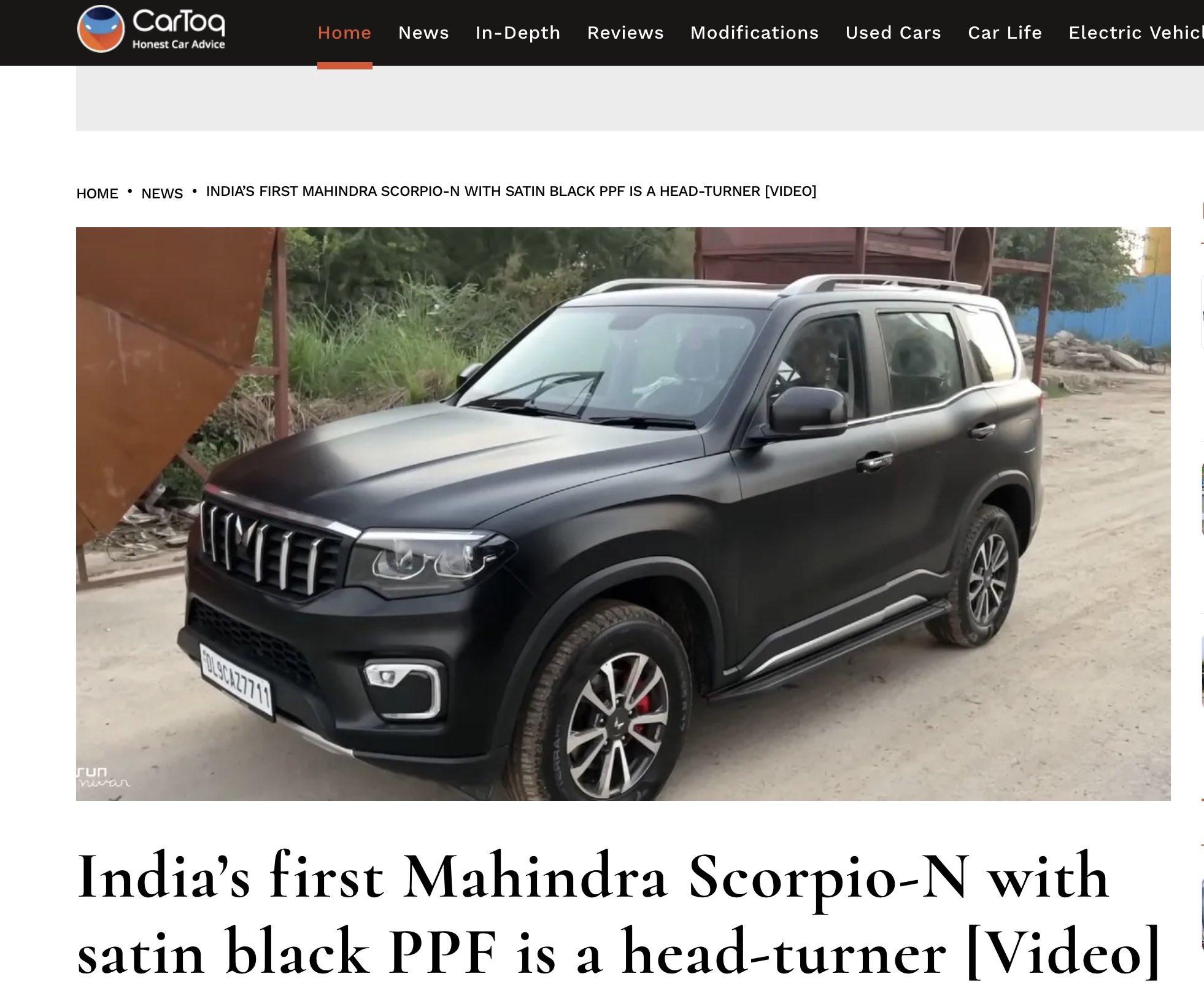 Mahindra Scorpio Black Modified Black Scorpio For Self Drive🚗