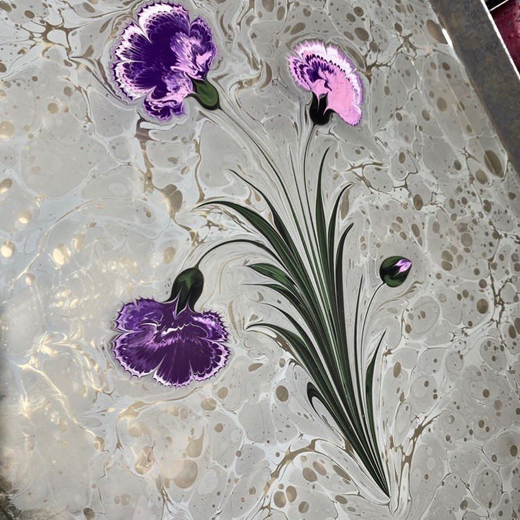 Ebru is the ancient Turkish art of marbling - creating colourful ...