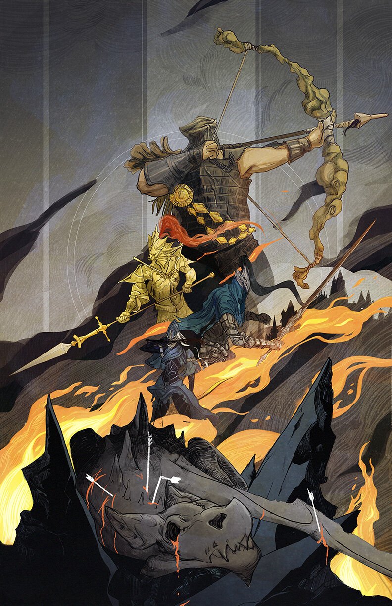 Four Knights Of Gwyn Wallpaper