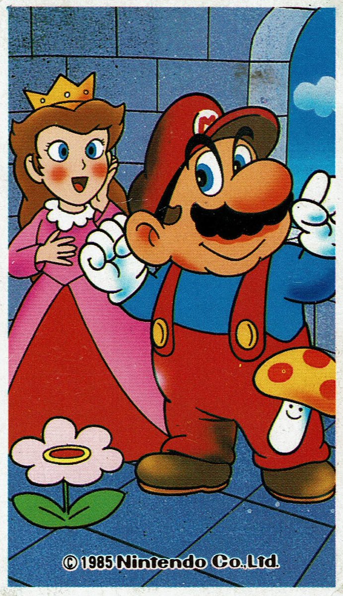 Super Mario Bros. Menko card (1985) VideoGameArt&Tidbits @vgartandtidbits