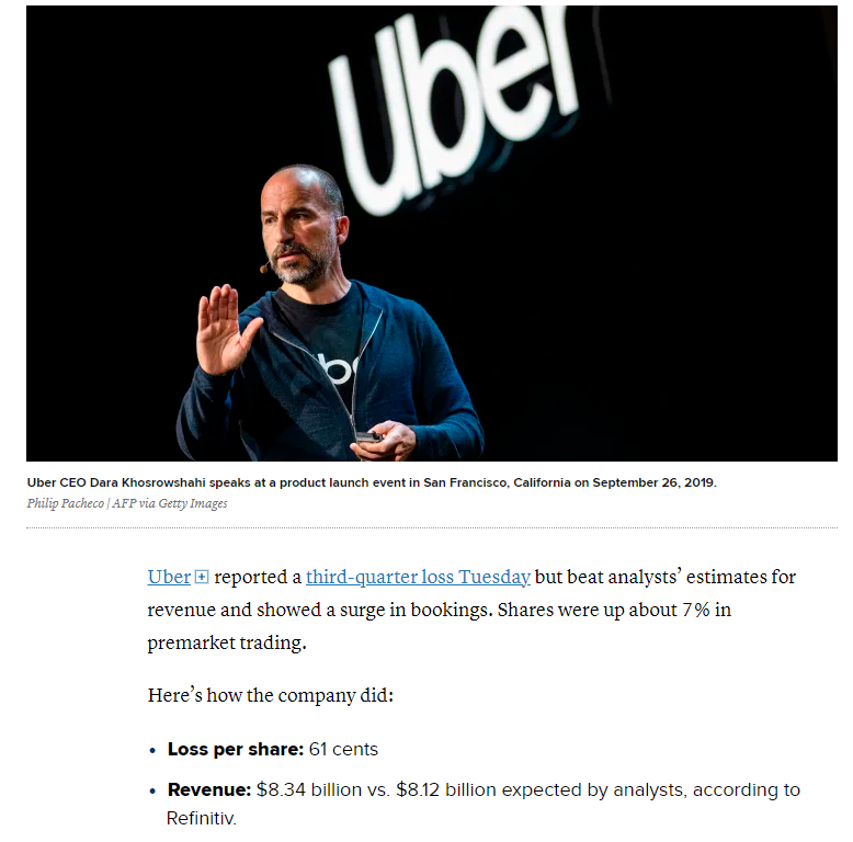 Dekmartrades Via Tradecaster On Twitter Uber Uber Reports Another