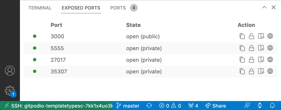Gitpod On Twitter Theres A New Tab Now In Vs Code Desktop For Exposed Ports Allowing You To