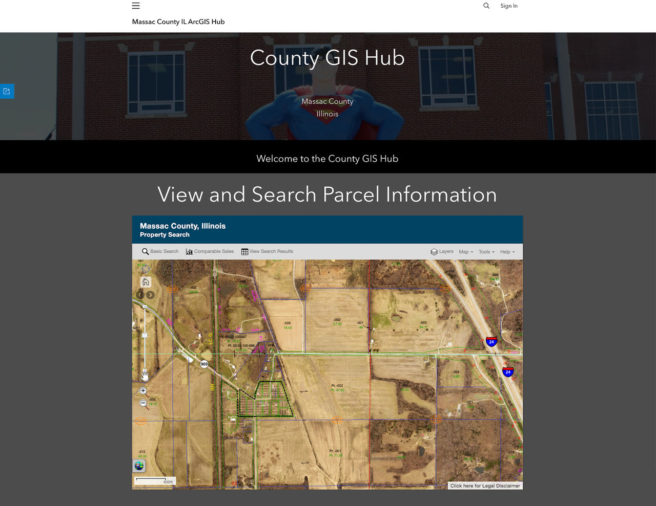 Map Of Massac County Illinois