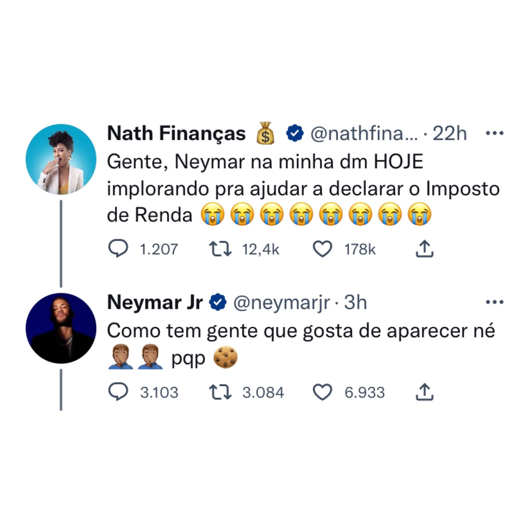 Choquei On Twitter 🚨veja Neymar Responde Provocação De Nath Finanças