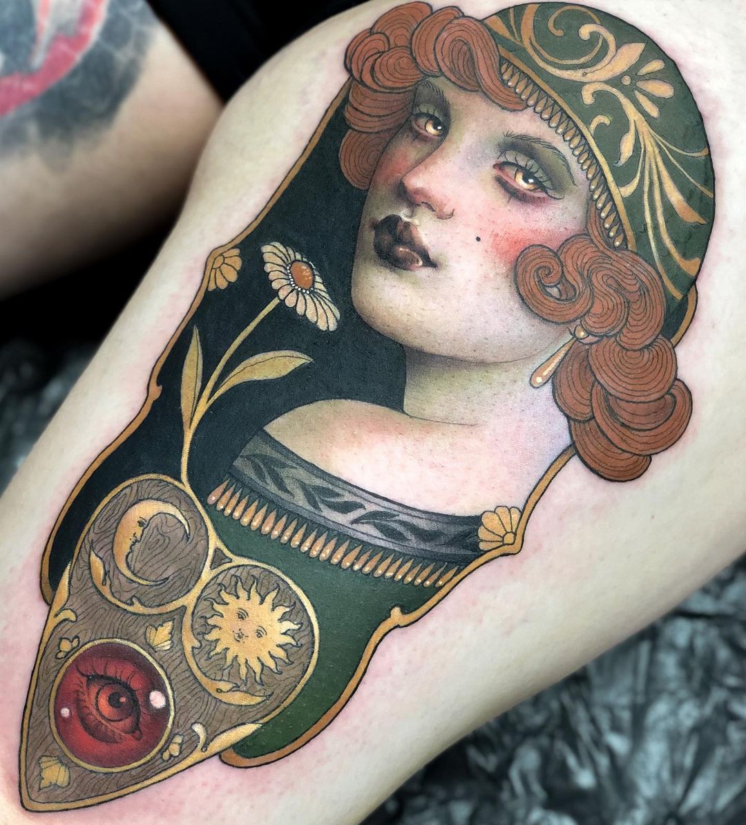 Vintage Flapper Girl Tattoo