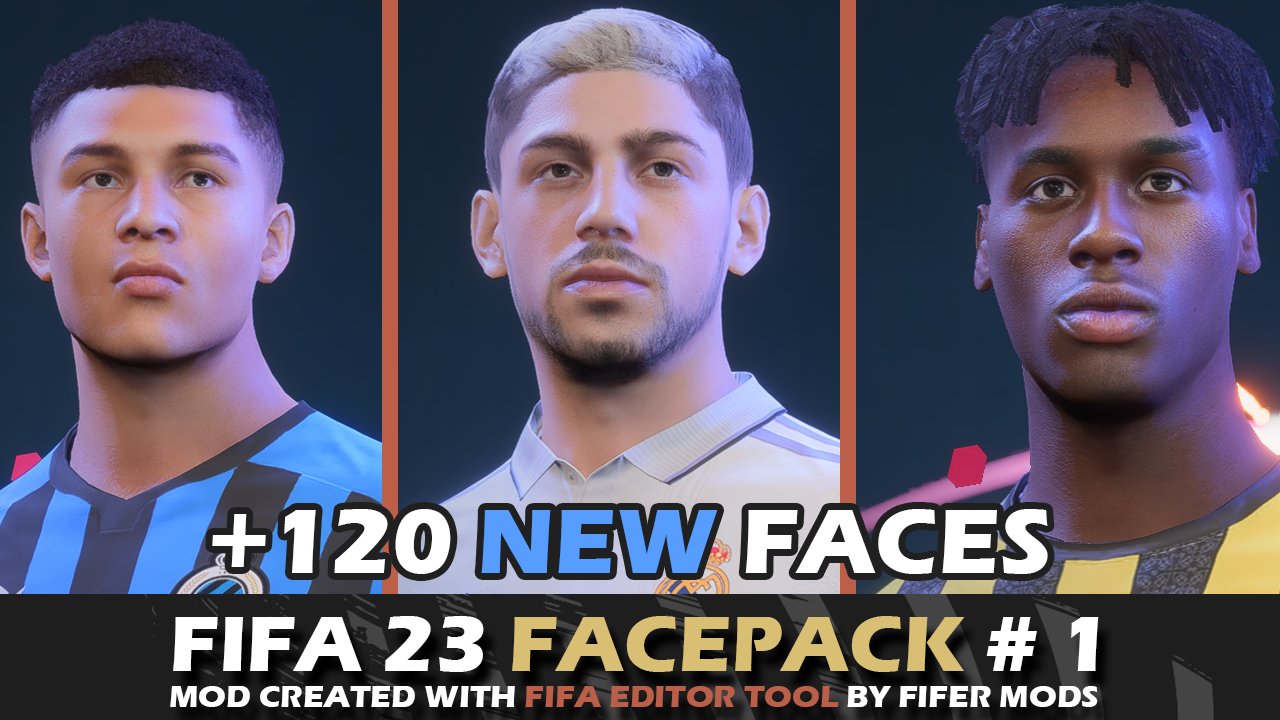 Ovidio on Twitter: "🔥First FIFA 23 Facepack release🔥 +120 faces added 📢Download from patreon for ...