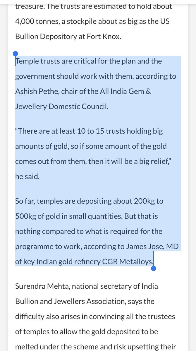 this predatory scheme from the govt is targeting temple gold and i’m ...