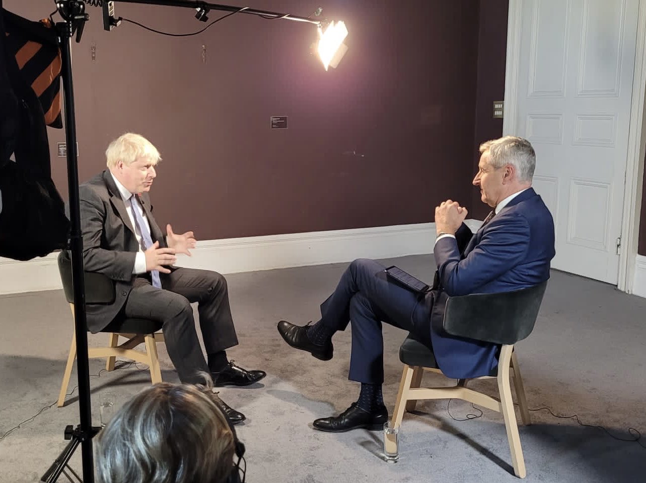 Mark Austin On Twitter Exclusive Interview With Boris Johnson His