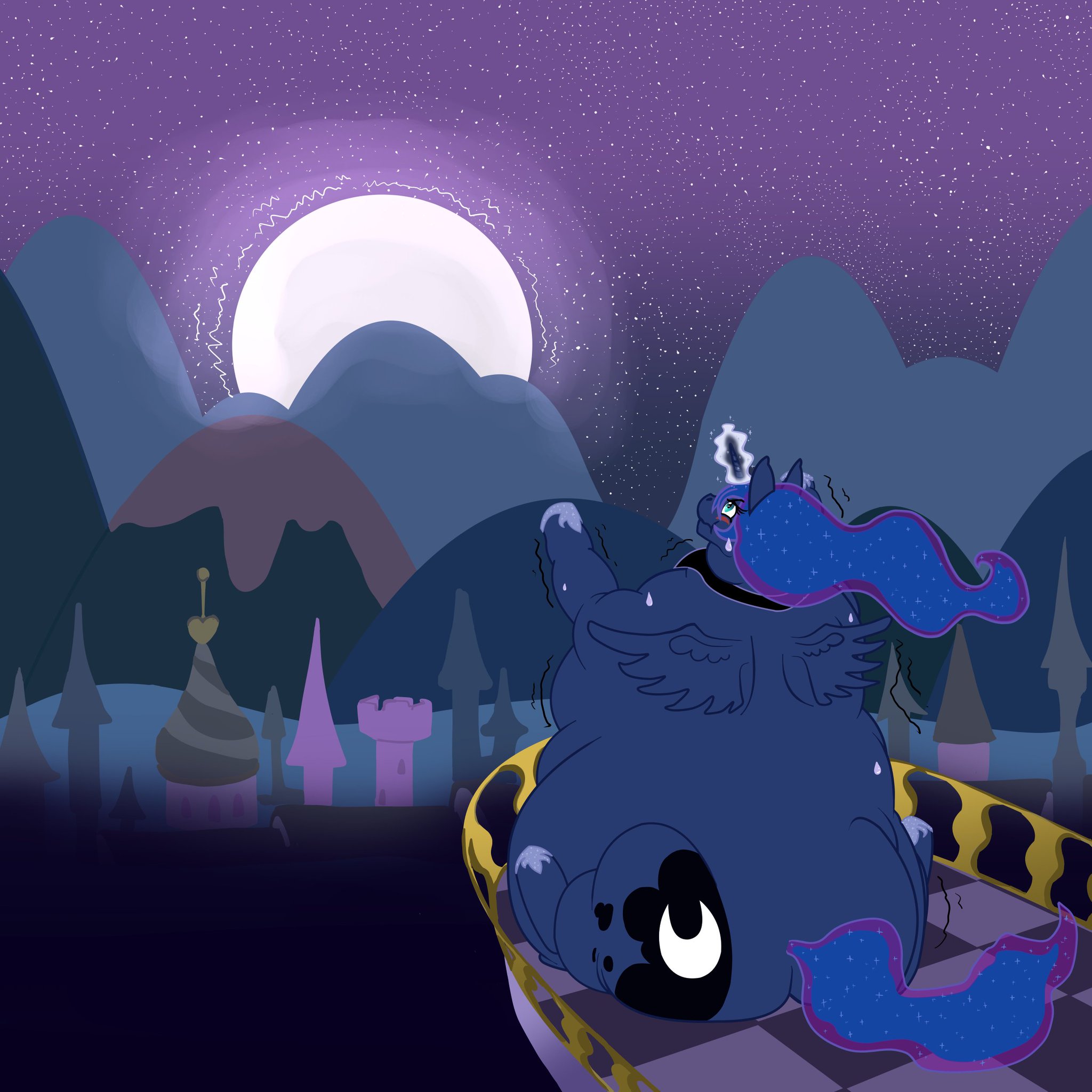 Slade🌻(Comms Open) on Twitter: "Commission for @BorkishB (hes been turned into Luna recently ...