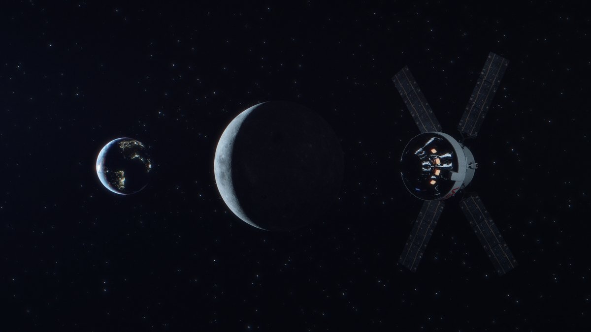 Orion will enter lunar orbit on day 10 of #Artemis I, traveling on a ...