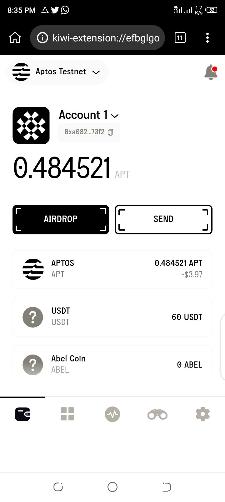 OLUKAYODΞ💫(💙,🧡) on Twitter: "@ThePaulOla @abelfinance Done with martian wallet ️ https://t.co ...