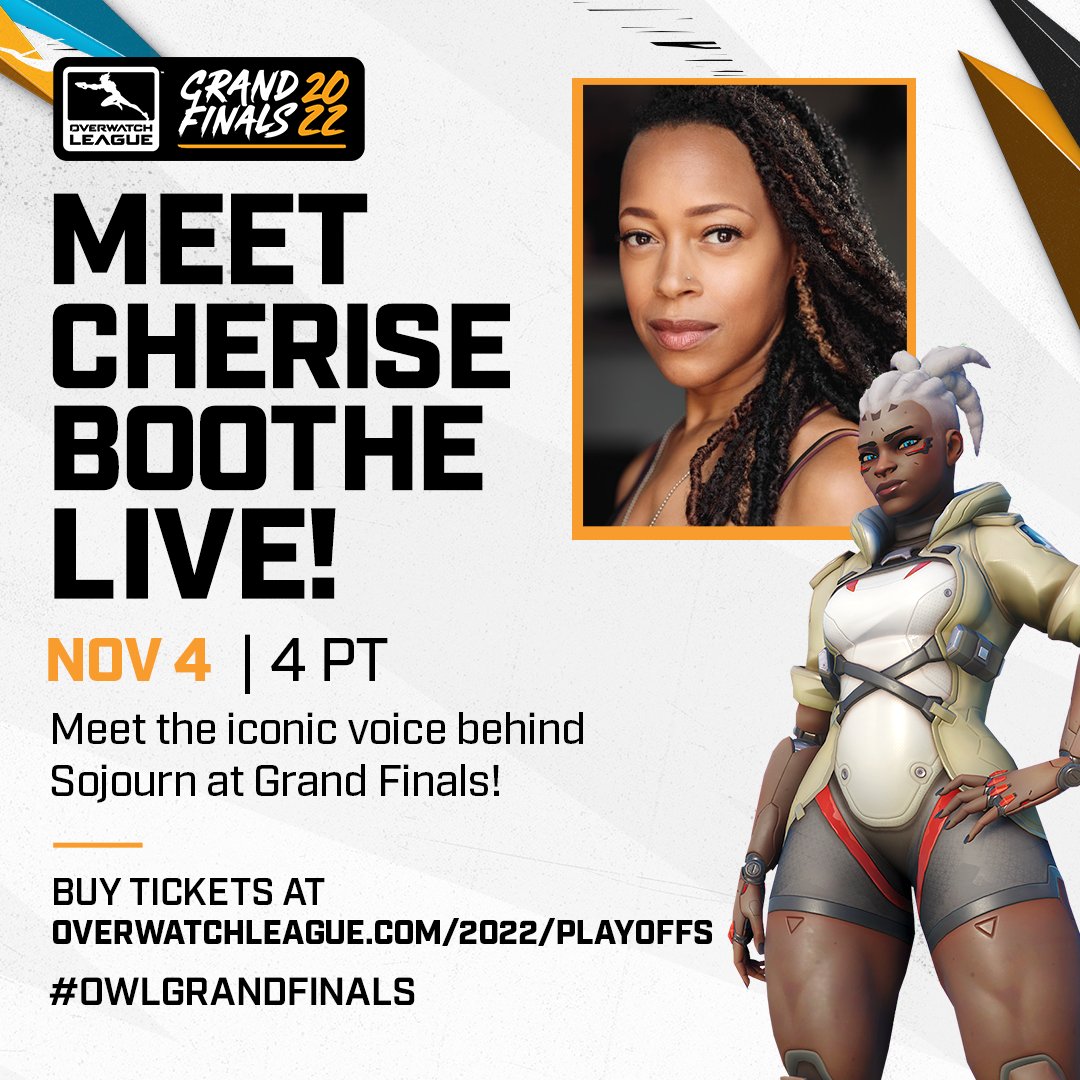 Overwatch League on Twitter: "Don't forget, you can meet the incredibly talented @CheriseBoothe ...