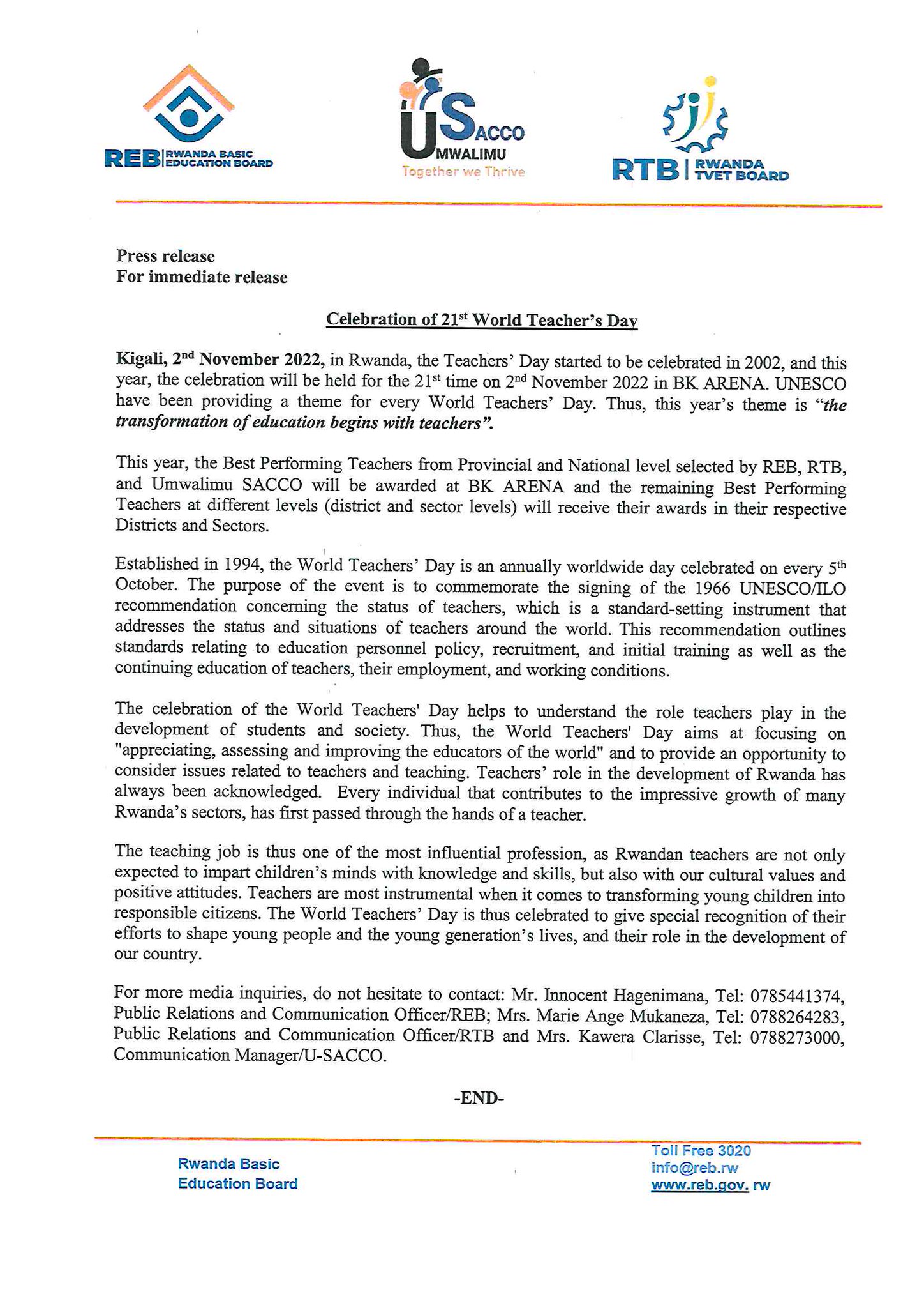 Rwanda Basic Education Board On Twitter Press Release On Tomorrow s rwanda-basic-education-board-on-twitter-press-release-on-tomorrow-s