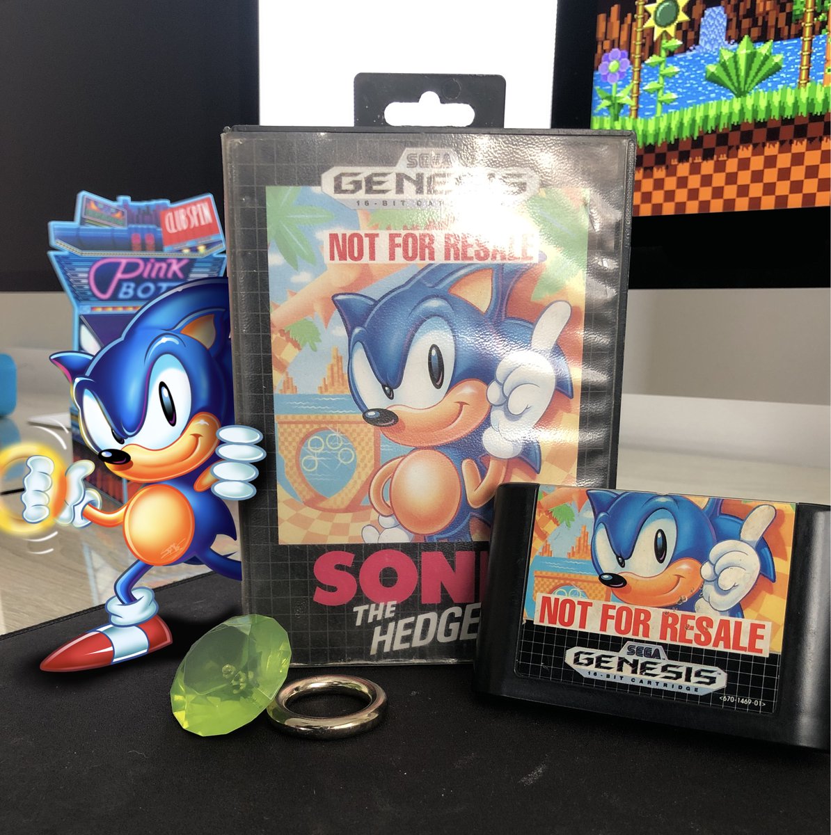 Sonic Atari 2600 Box