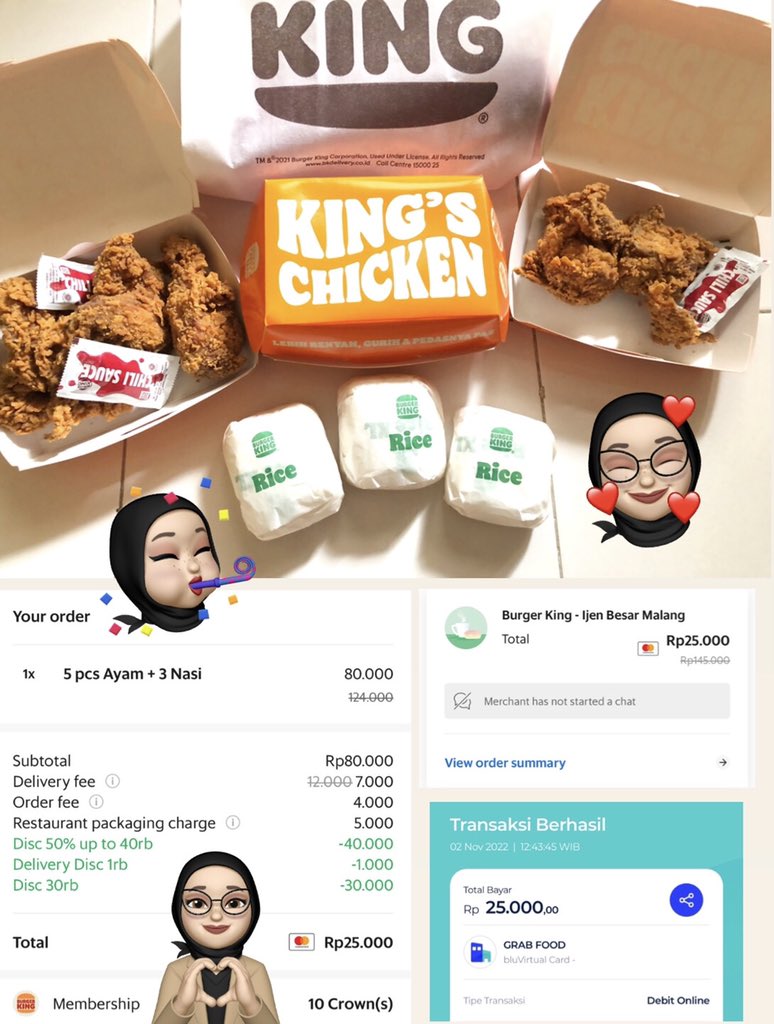 rawrrr on Twitter: "🦋 PROMO BURGER KING 50% GRABFOOD X 30K DEBIT MASTERCARD (MASTERCARD SEMUA ...