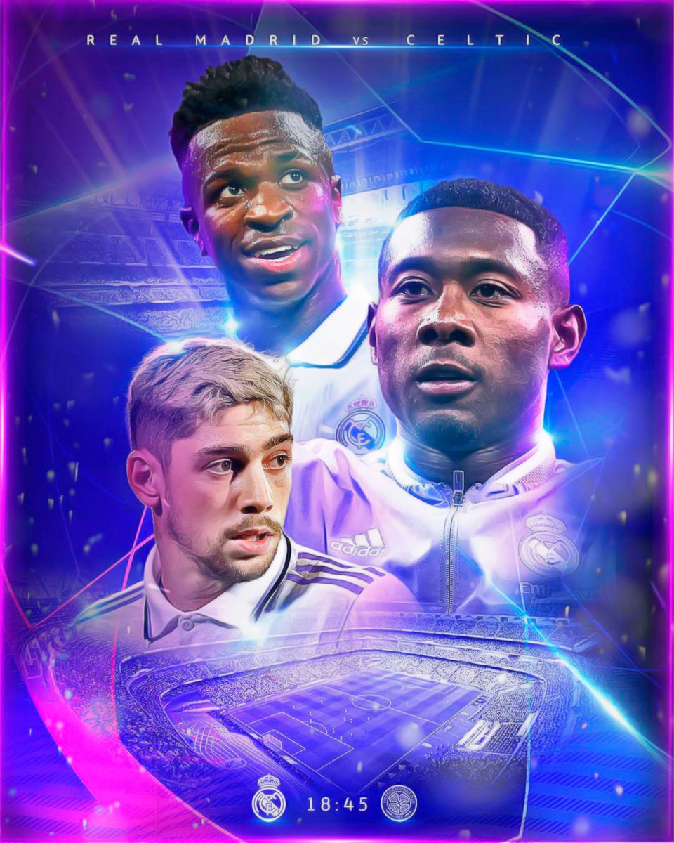 Real Madrid C.F. on Twitter: "👊 ¡A por la primera plaza del grupo! 🆚 @CelticFC 🏟️ Santiago ...
