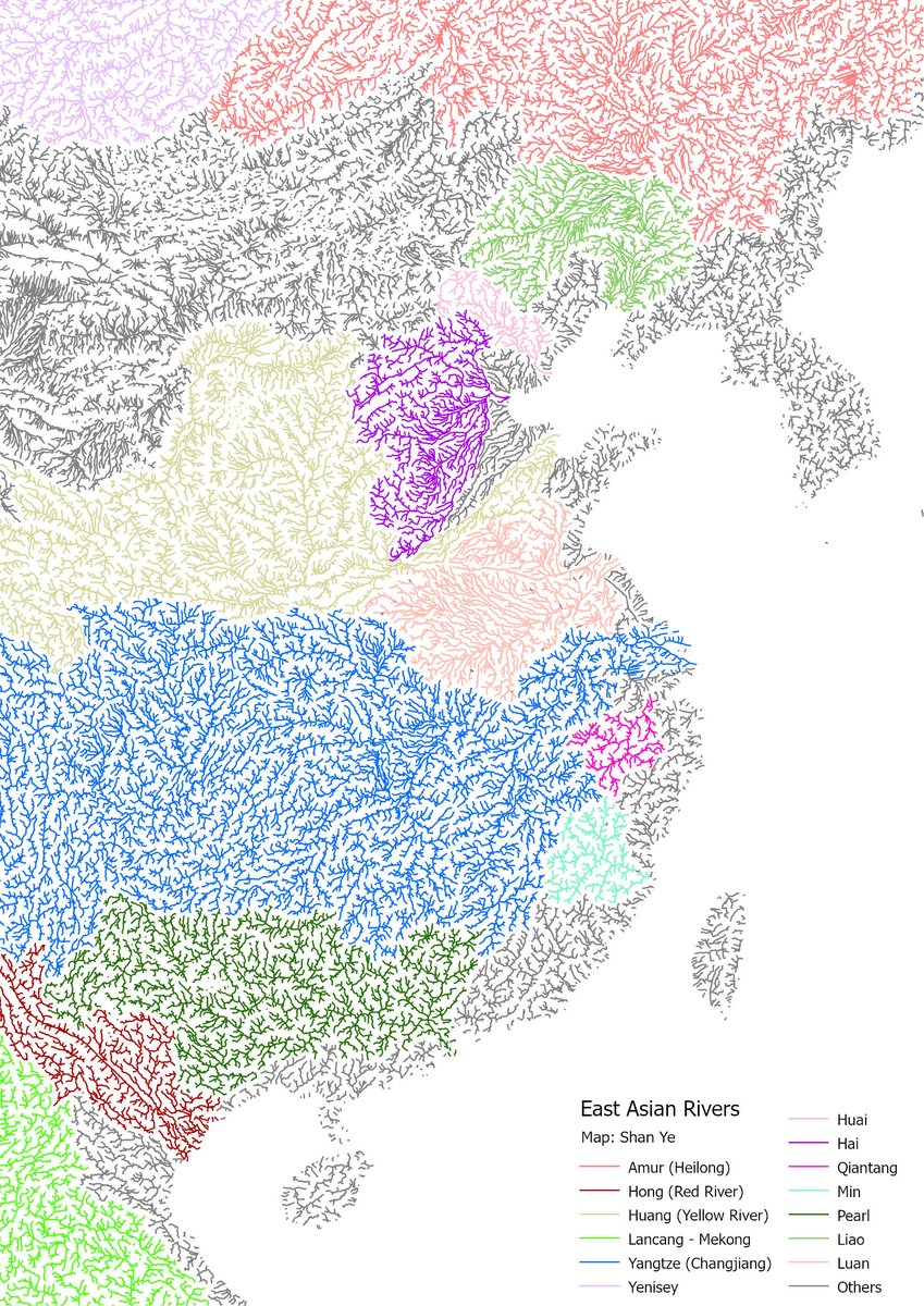 Map Of Asia Yangtze River