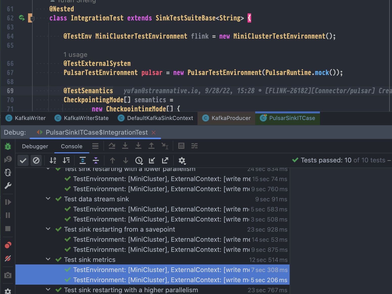 Yufan Sheng on Twitter: "We are adding metrics and to flink-connector-pulsar. All the Pulsar ...