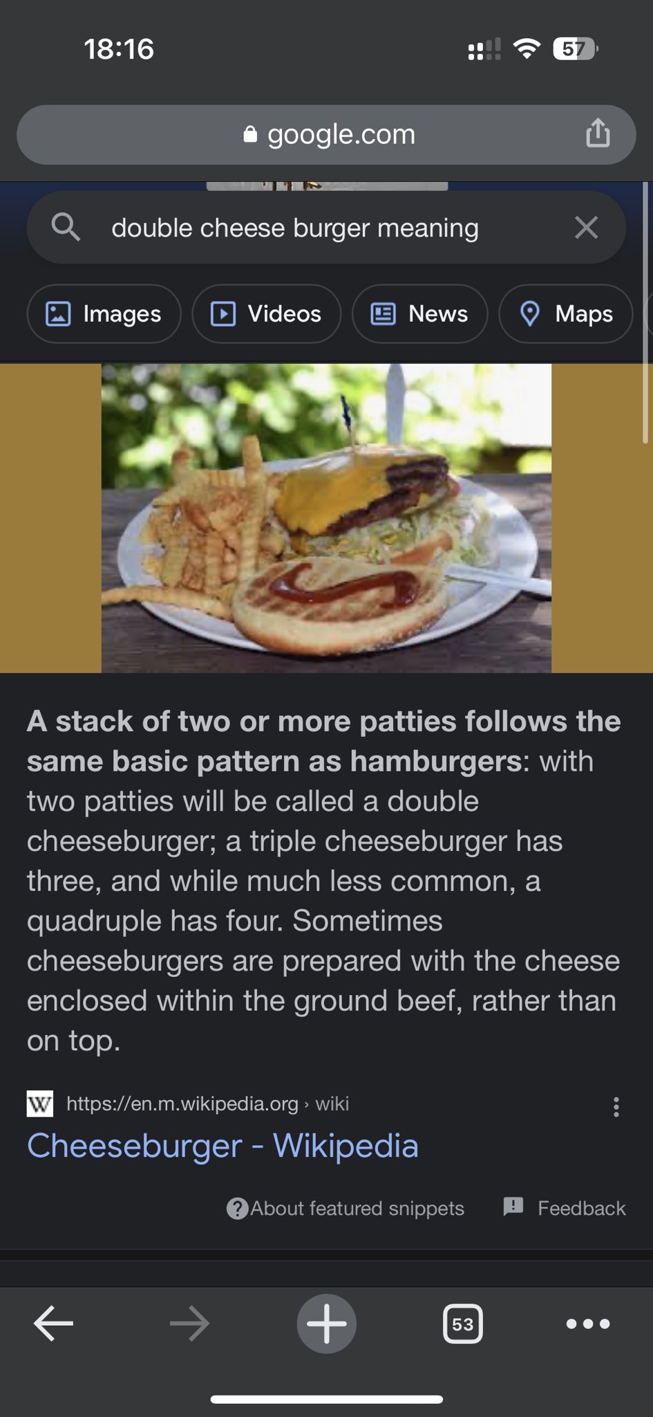 锡兰Ceylan on Twitter: "@DuoLi2266 我去过的所有地方，Double cheese都是两个肉饼。wiki上也是这样定义的，你google image搜double ...