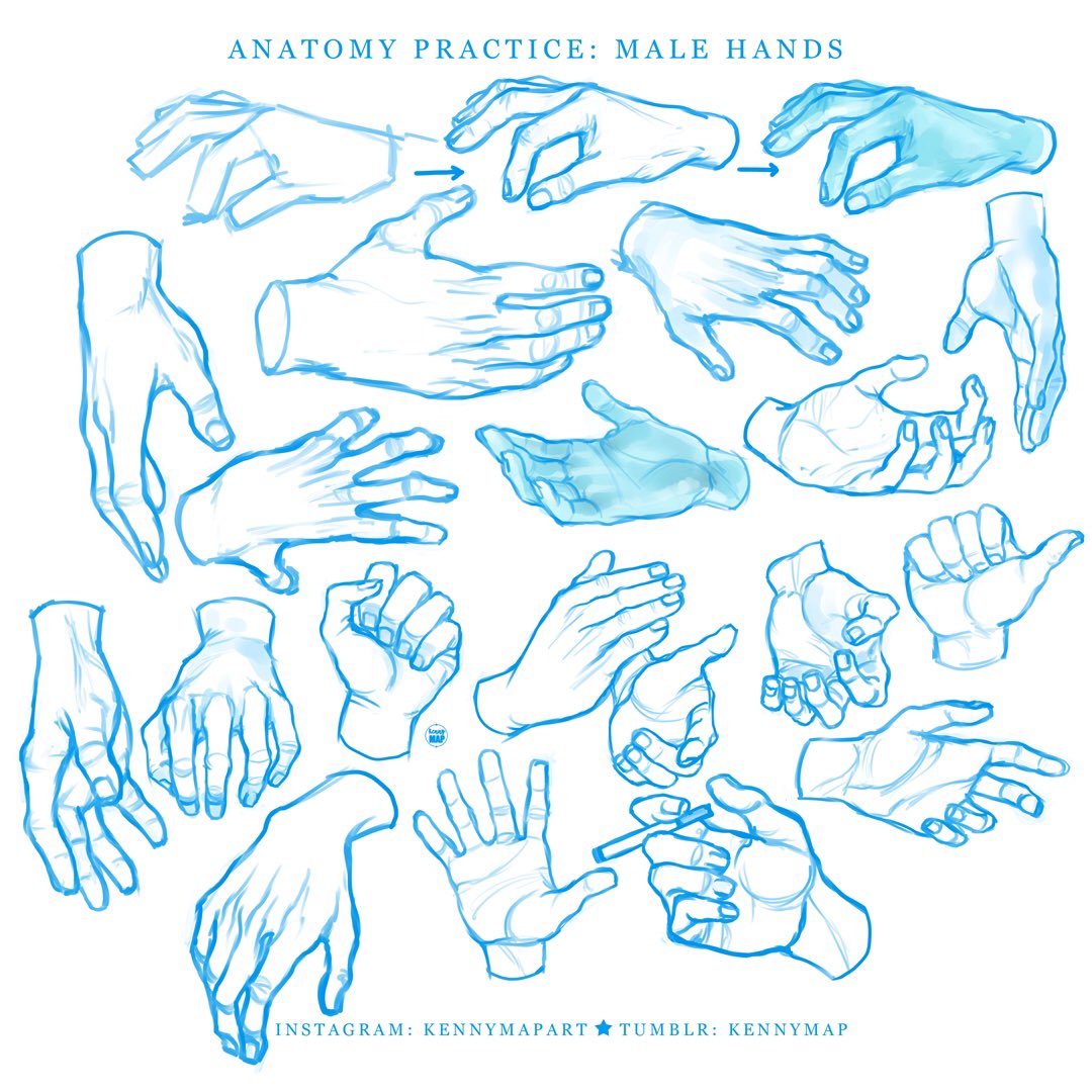 Male Right Hand Reference