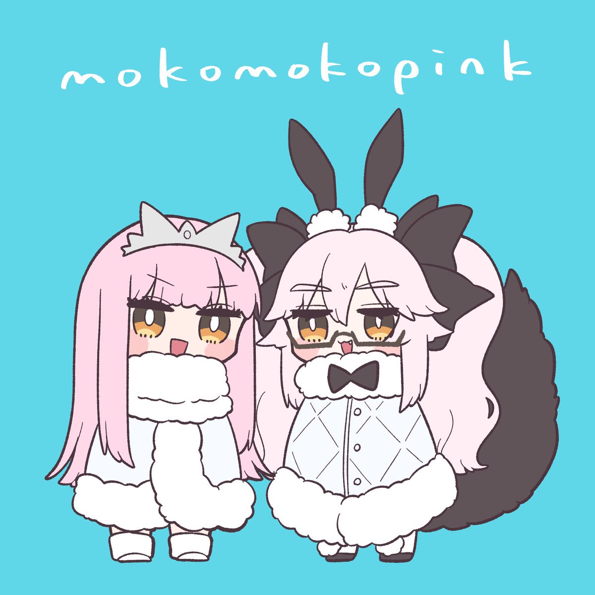 koyanskaya (fate) ,medb (fate) multiple girls 2girls pink hair smile ...