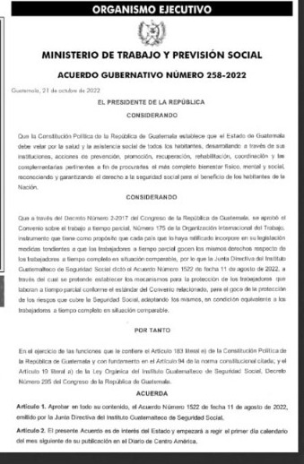 Radio Punto on Twitter: "#Nacionales | El Mintrab publicó en el diario oficial el Acuerdo ...