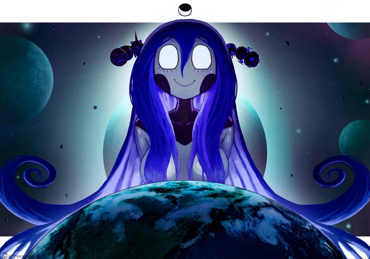 「My wife is a planet (2021) 」| Tony_Welt のイラスト