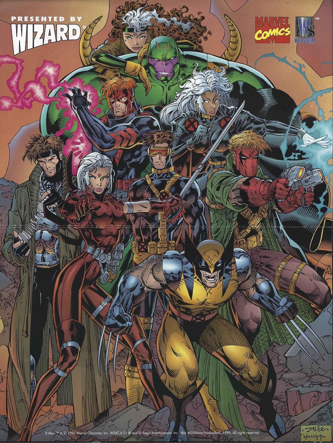 WIZARDS! The Podcast Guide To Comics on Twitter: "Wizard 65 came packed with a @JimLee #xmen ...