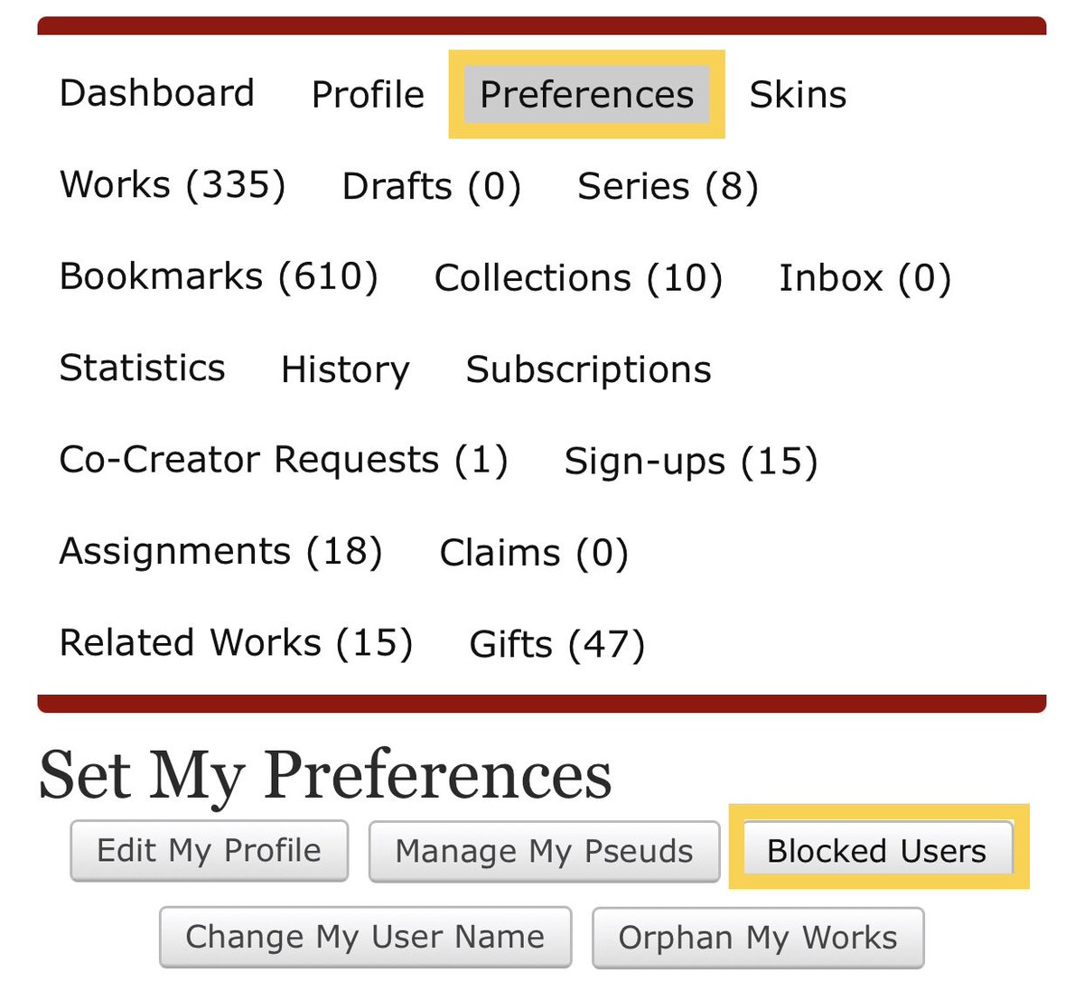 💪 an extremely normal ace 💪 on Twitter: "So the AO3 Block Button is actually live and you can ...
