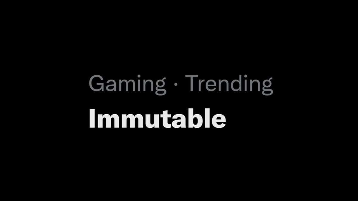 Immutable π
§ - $IMX on Twitter: Immutable π
§ - $IMX on Twitter: