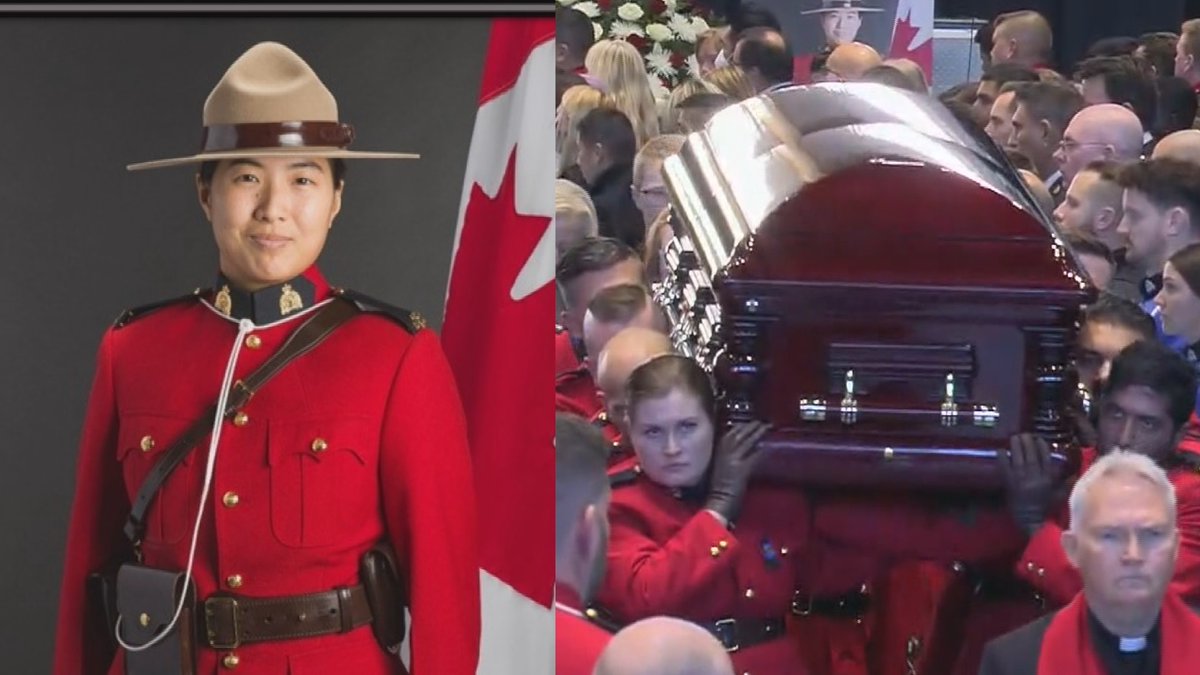 WATCH: Const. Shaelyn Yang leaves Richmond Oval and is driven to her ...