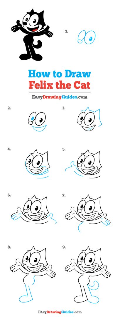 How To Draw Felix The Cat