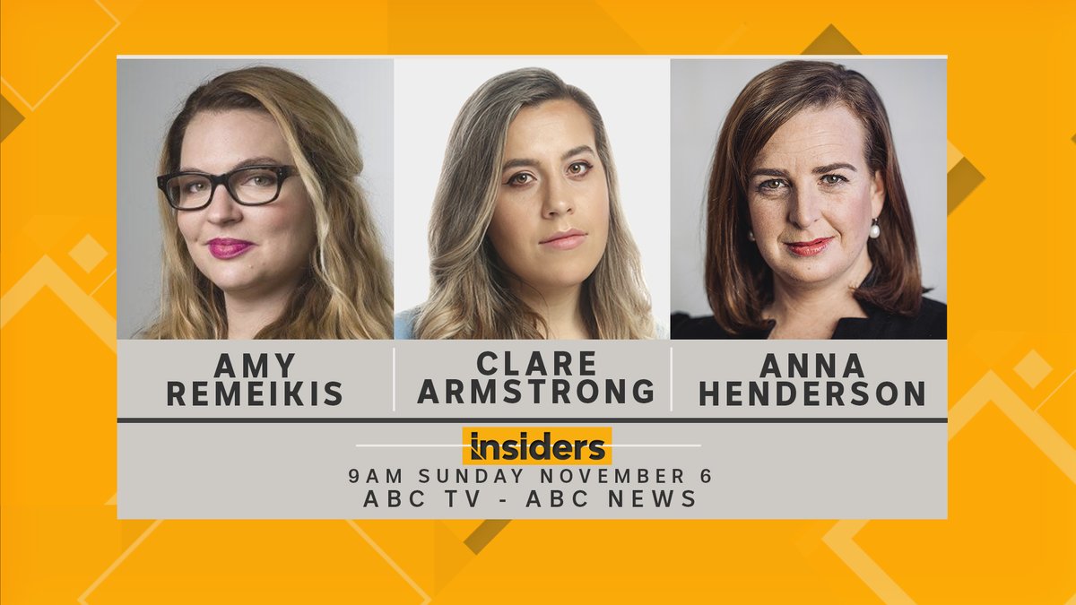 Insiders ABC on Twitter: "This Sunday on #Insiders @David_Speers is joined by Amy Remeikis ...