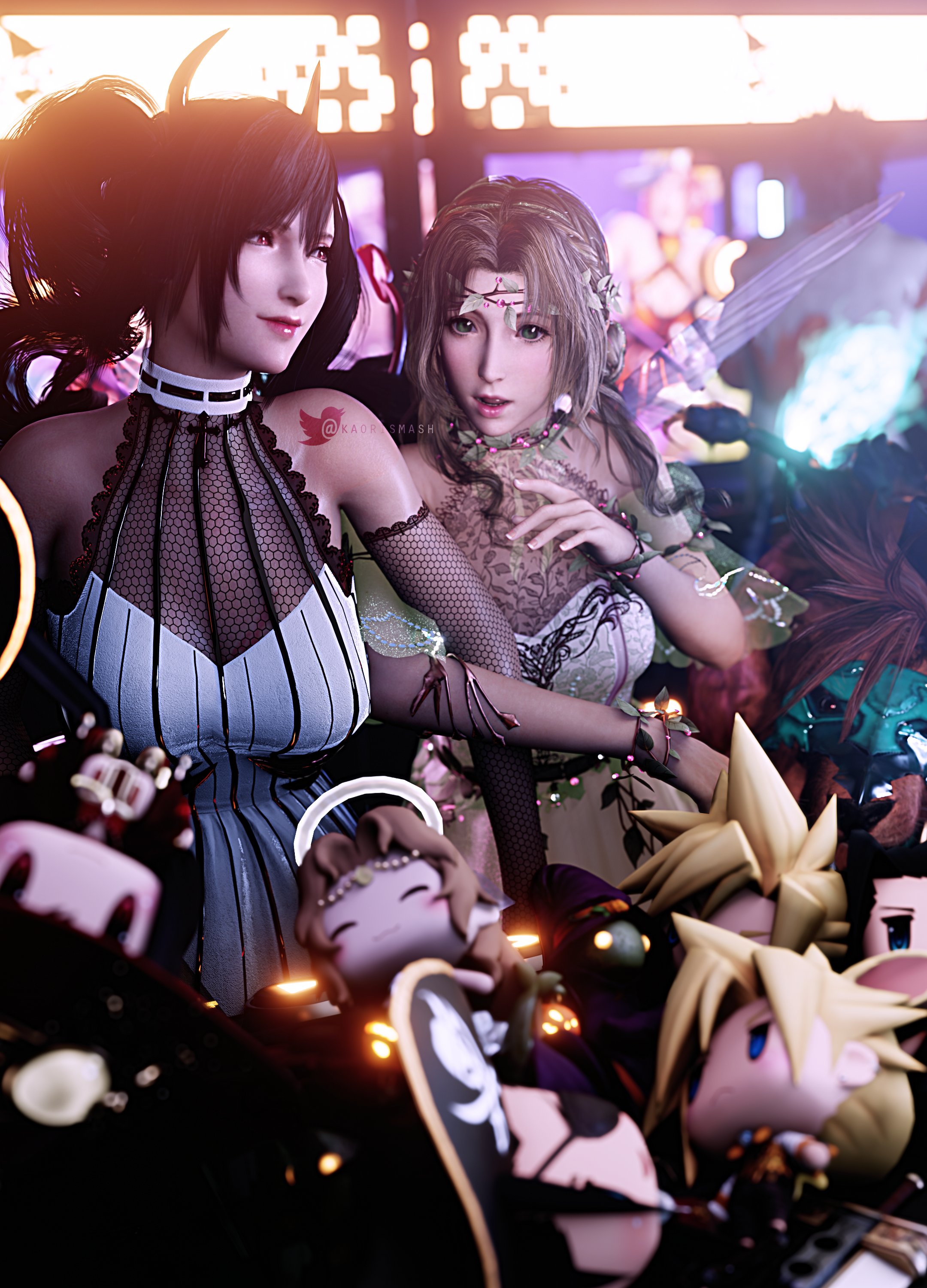 cece 🐥🌈 pls tell zack fair i love him on Twitter: "Halloween at the Gold Saucer 🎃#FF7 https://t ...