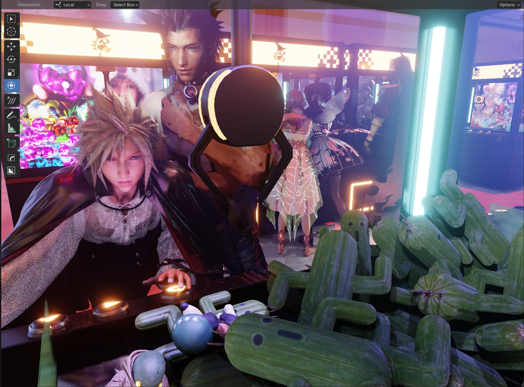 cece 🐥🌈 pls tell zack fair i love him on Twitter: "Halloween at the Gold Saucer 🎃#FF7 https://t ...