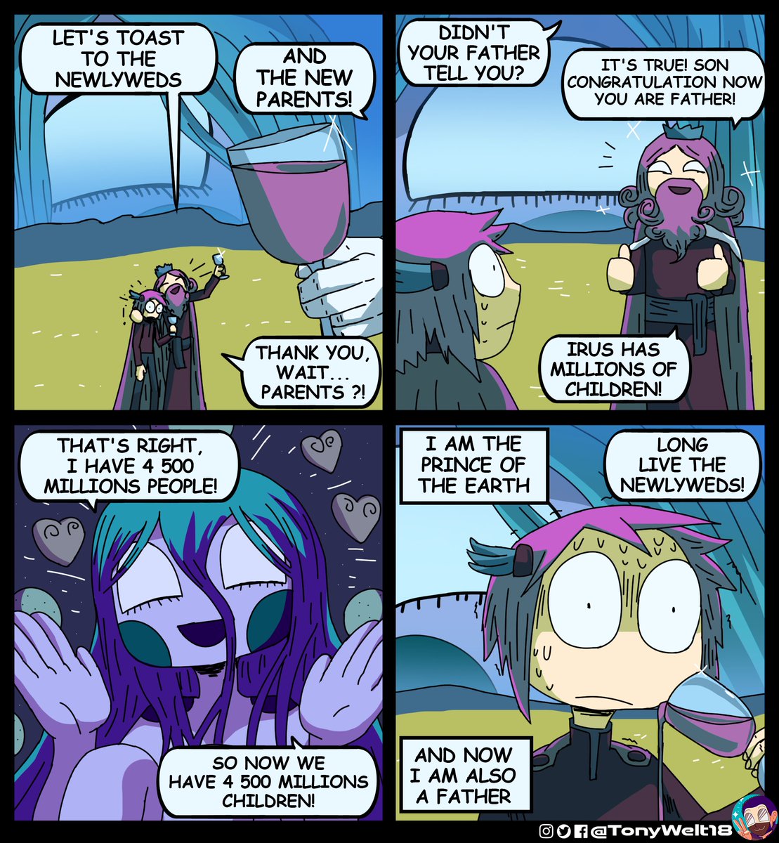 「My wife is a planet (2021) 」| Tony_Welt のイラスト