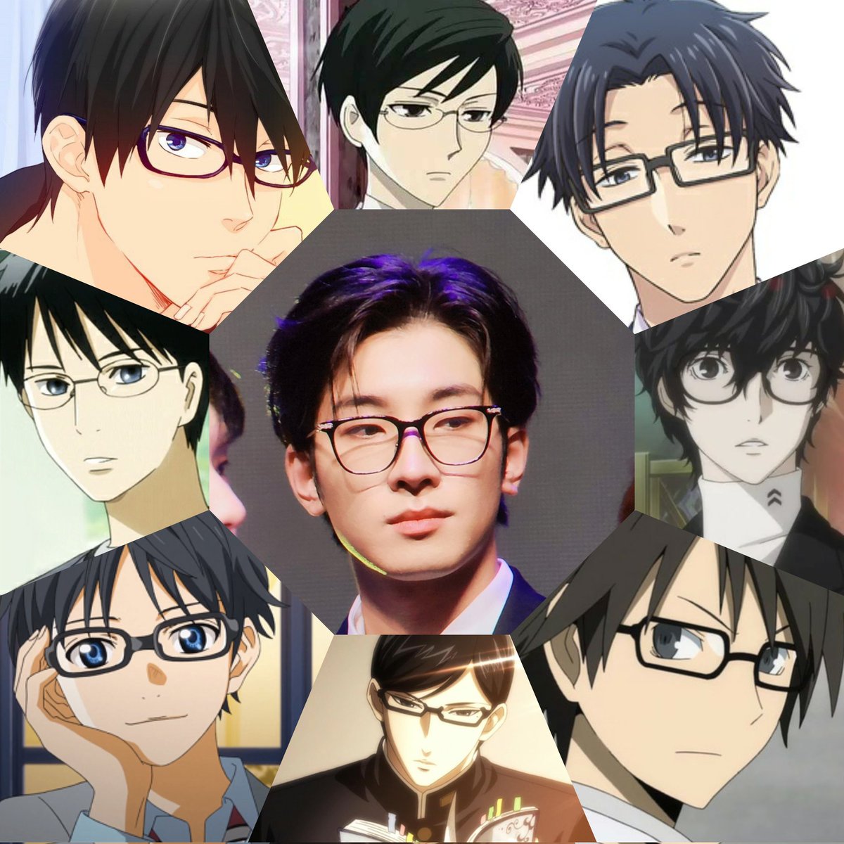 Anime Guy With Glasses