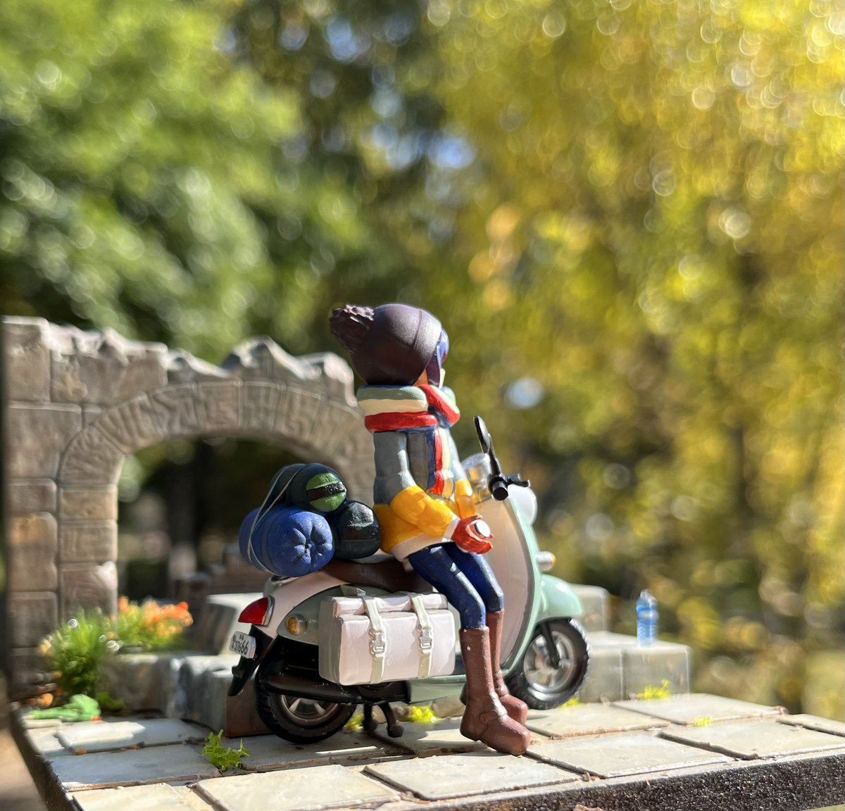 海洋堂ARTPLA on Twitter: "RT @Roshe_moon: #志摩リンとバイクセットフォトコンテスト 完成したので近所の公園で撮りました。ゆるキャン 欧州編みたいな雰囲気に ...