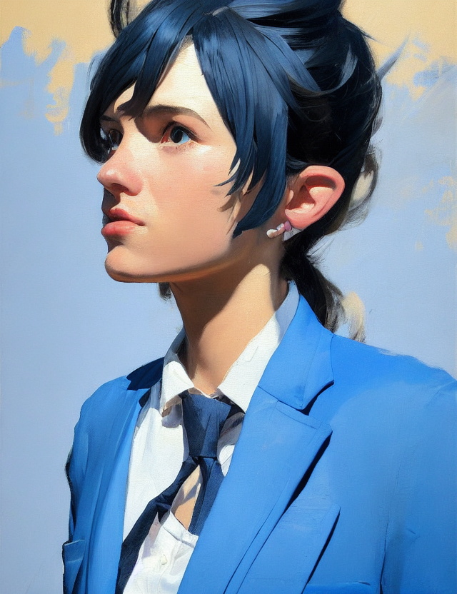 Blue jacket Welthvorg @welthvorg