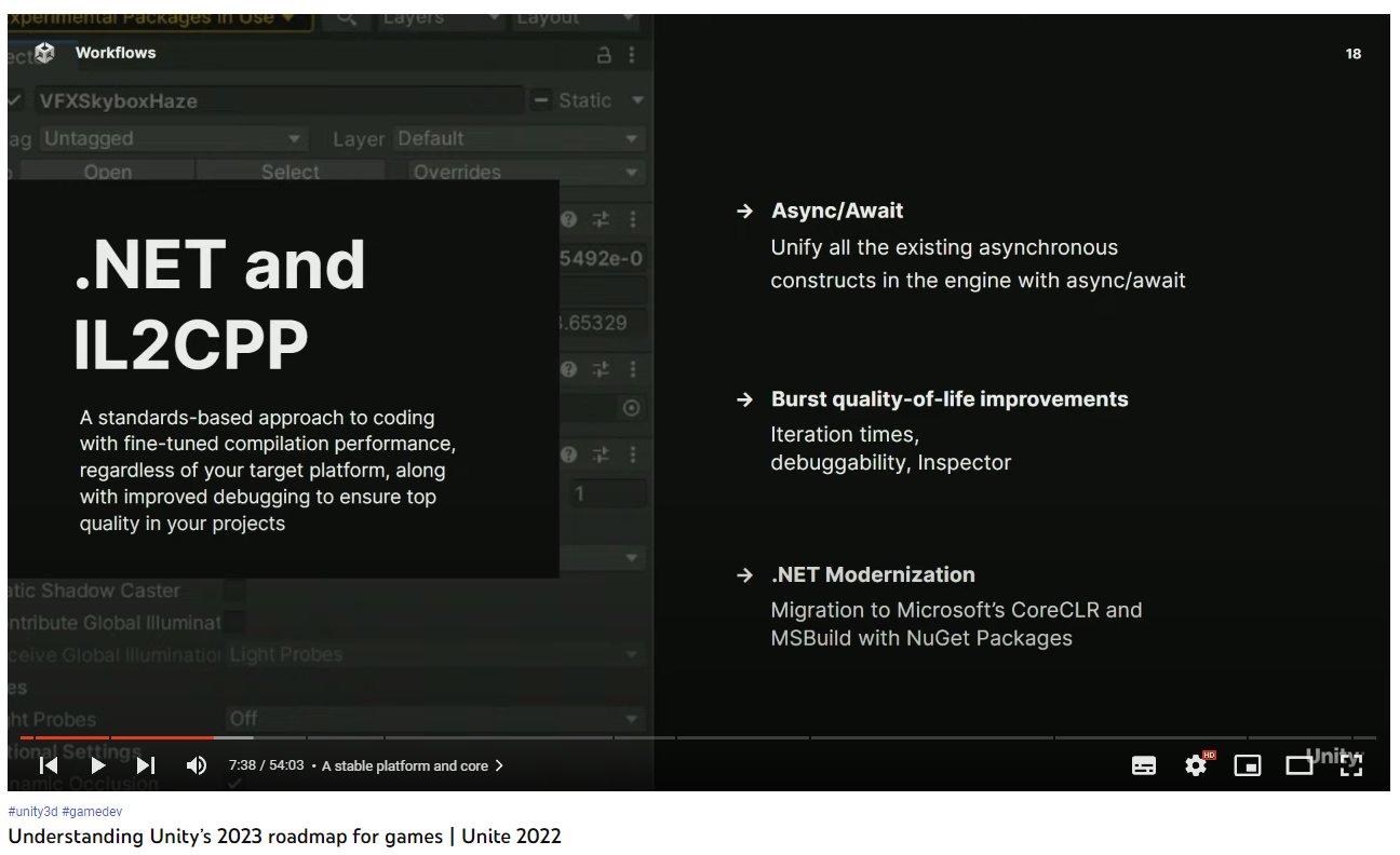 neuecc on Twitter: "Unity 2023では `Unitfy all the existing asynchronous constructs in the engine ...