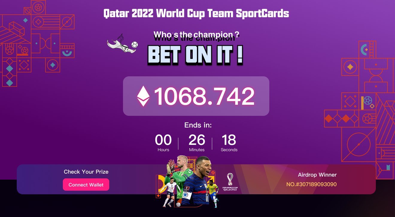 一亿小目标.hft #DYOR on Twitter: " FomoSports #世界杯NFT⚽️ Qatar世界杯 Bet开启内测啦🔥🔥 内测共计奖励高达33,000Usdt🚀🚀 👉还有 ...