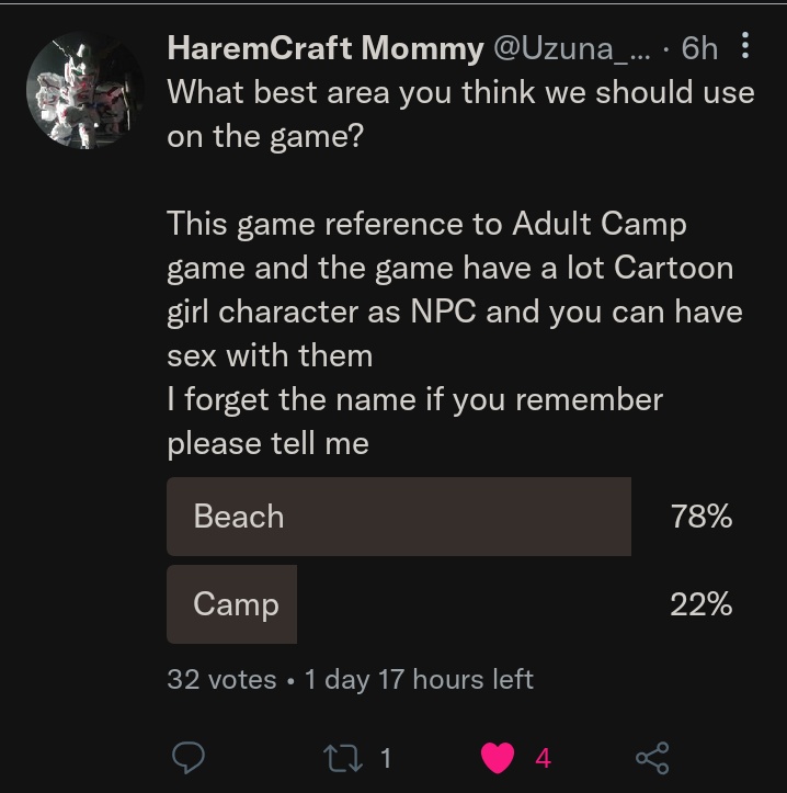 Haremcraft Mommy On Twitter Last Updated About Game Poll Before 48