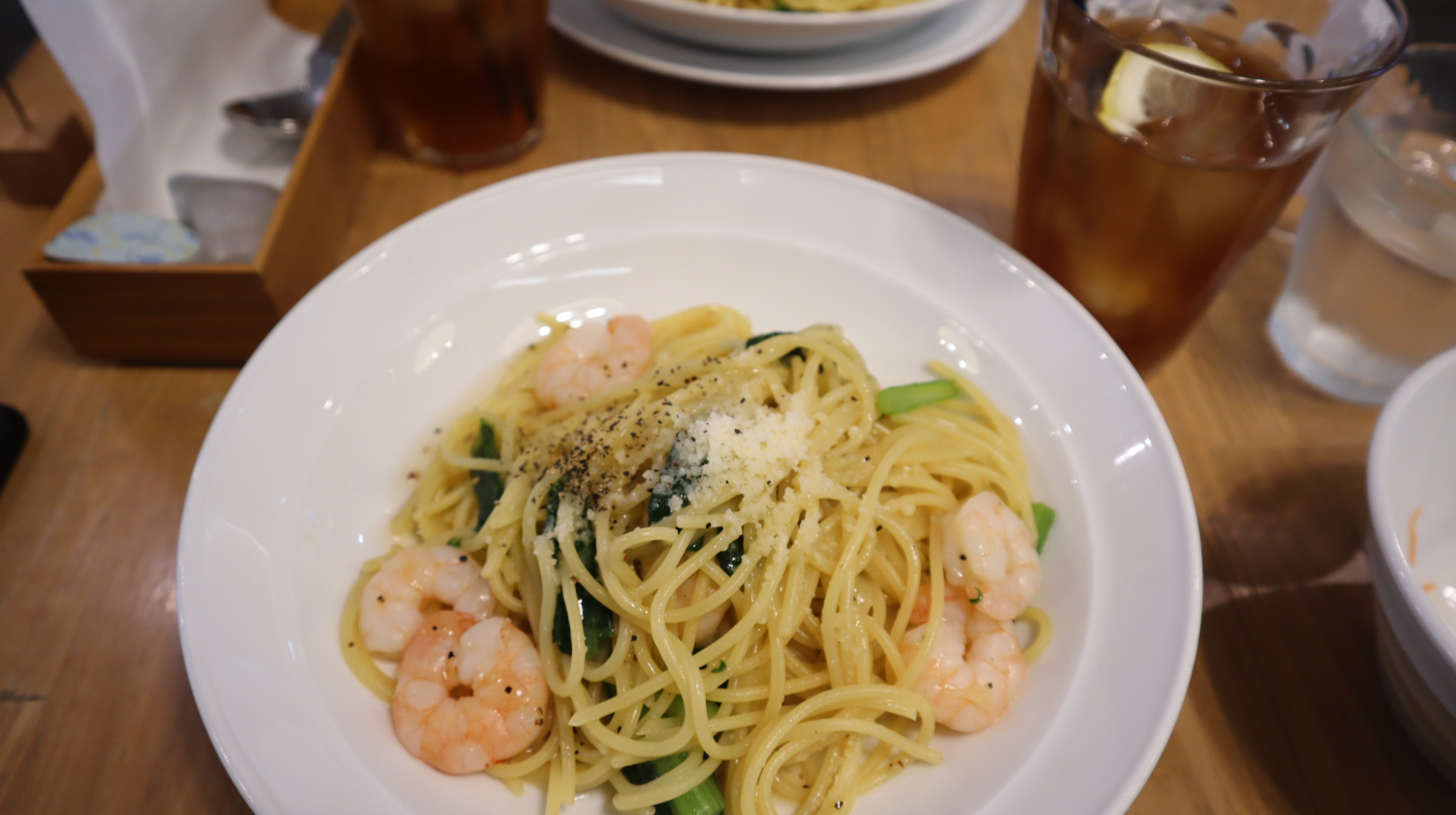 js-nosuke on Twitter: "帰りはcafe CERVINでランチ 小エビと小松菜のパスタ コショウのいい香りで食欲そそられます こういうシンプルなパスタ好き https ...