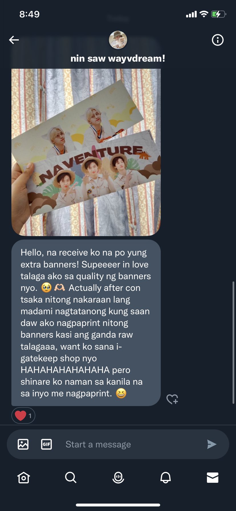 Printing Shop | CUSTOMIZED PRINTS on Twitter: "Huuuuy kinilig ako, thankyouuu so much mi 🥹🫶🏻 # ...