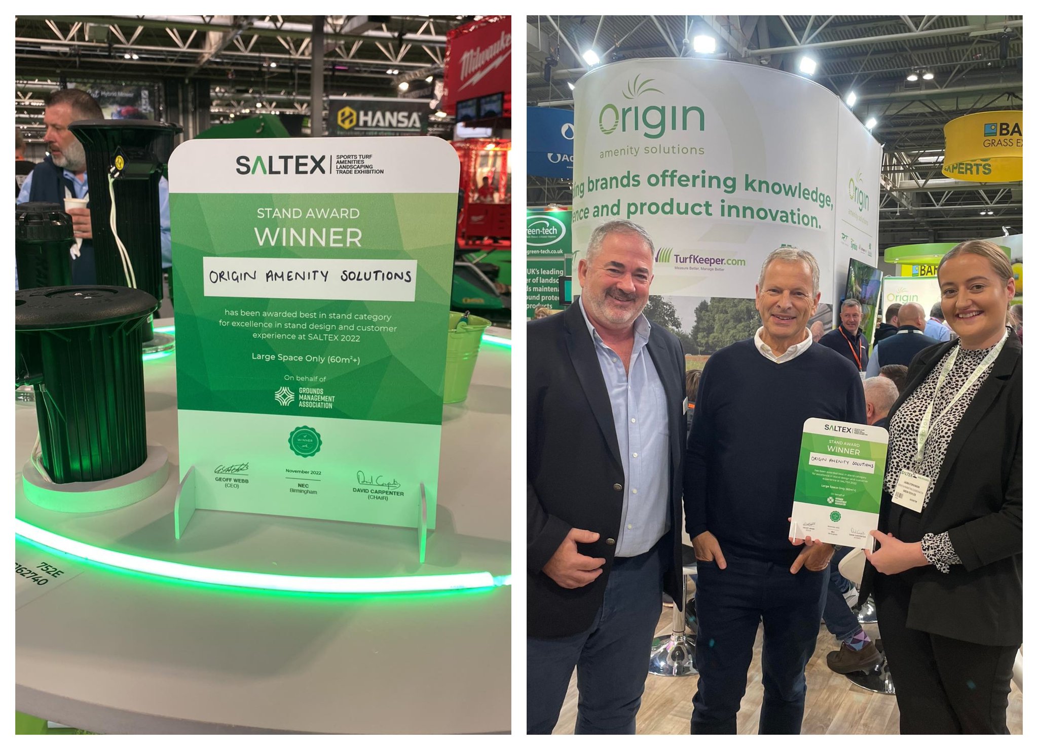 Origin Amenity Solutions on Twitter: "We are delighted to announce that we are the Stand Award ...